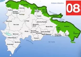 COE coloca a ocho provincias en alerta verde por efectos indirectos de Huracán Lee