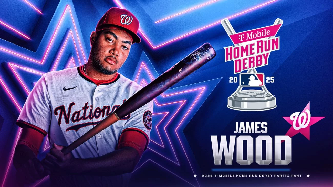 James Wood celebró llamado al HR Derby con cinco hits en victoria de Nacionales