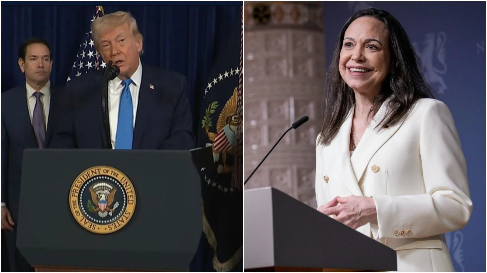 Trump recibirá a María Corina Machado el jueves en la Casa Blanca